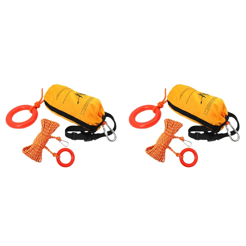 2X Reflective Throw Rope with Throw Bag for Water Rescue Flotation ...