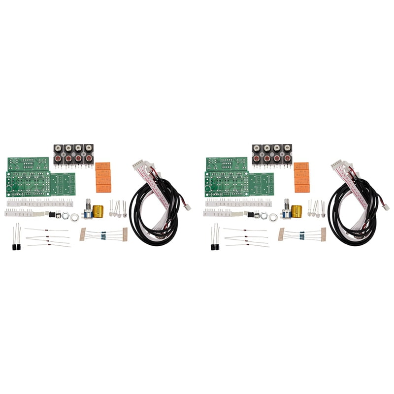 2X Relay 4-Way Audio Input Signal Selector Switching Audio Input Selection Board of Rotary ...