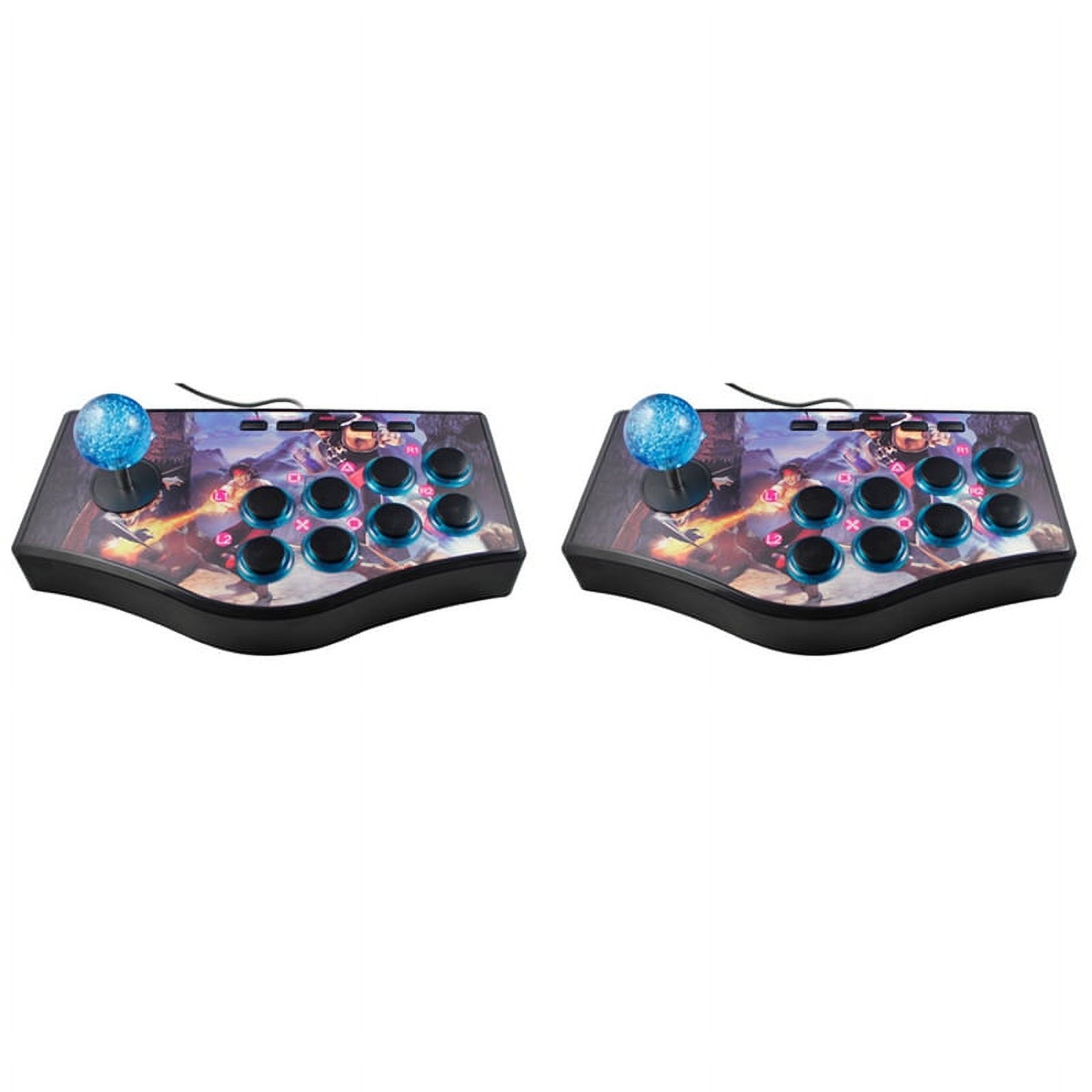 2x Retro Arcade Game Rocker Controller Usb Joystick For Ps2 Pc Android Smart Tv Built In