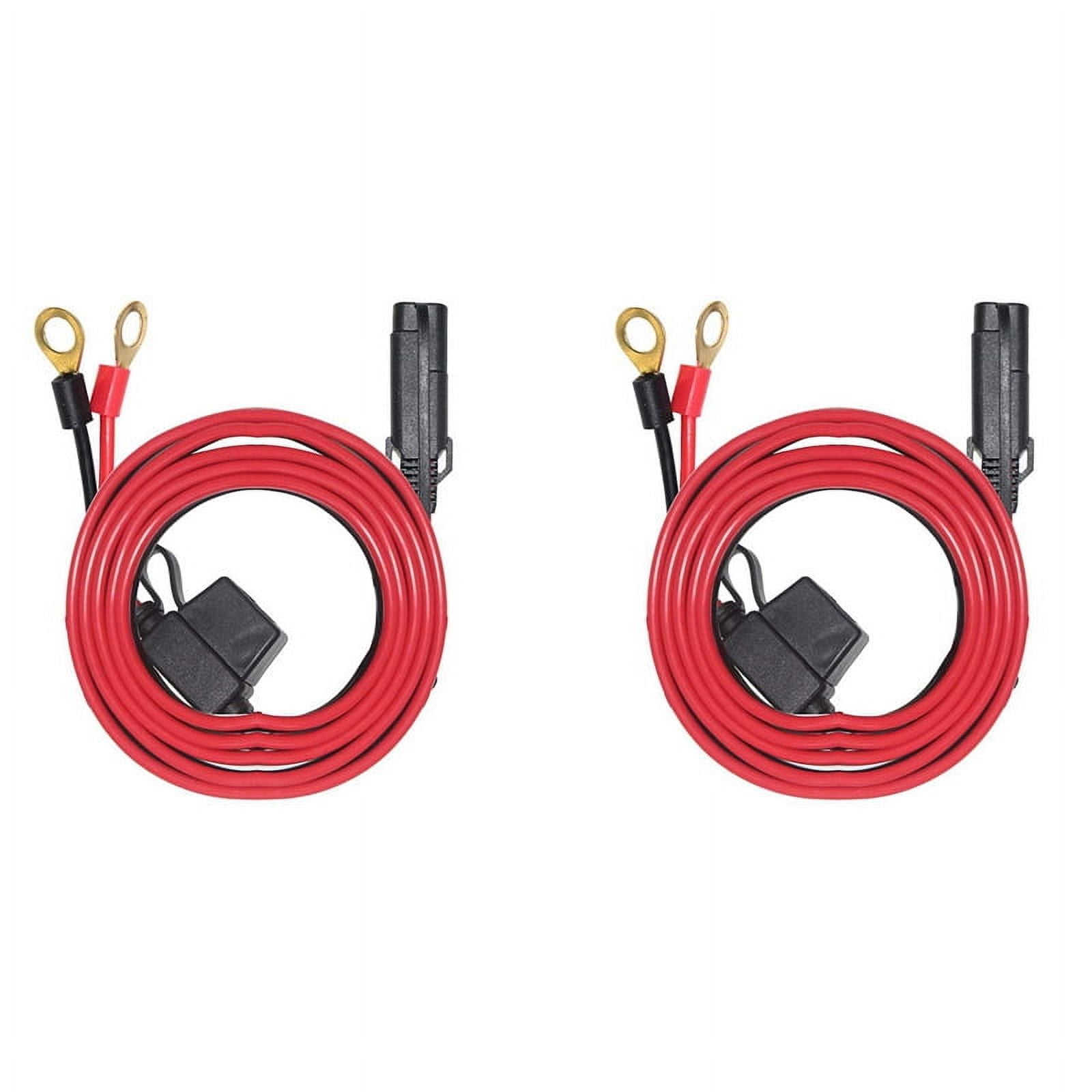 2X Ring Terminal Cable - SAE to O Ring Terminal Harness Quick Connect ...