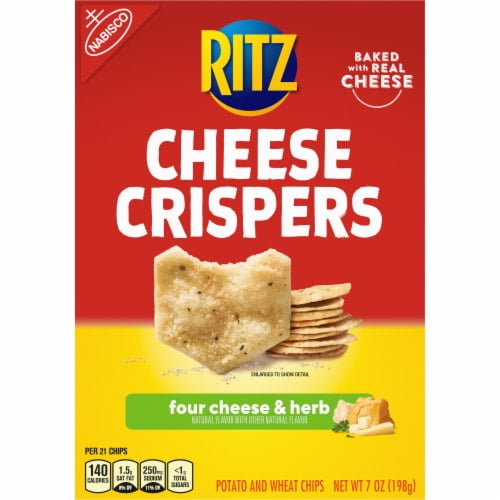 2X-Ritz Cheese Crispers Four Cheese And Herb Chips - 7.0 oz - Walmart.com