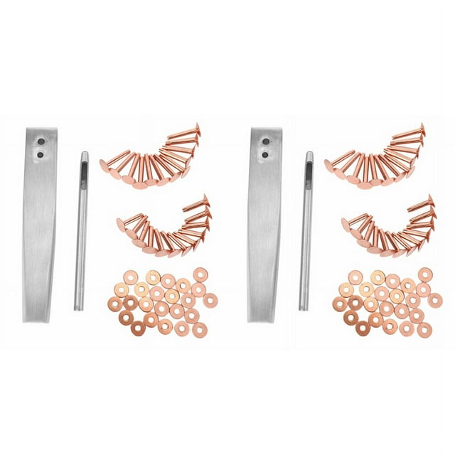 2X Rivet and Burr with Burr Setter Copper Rivet Fastener Install ...