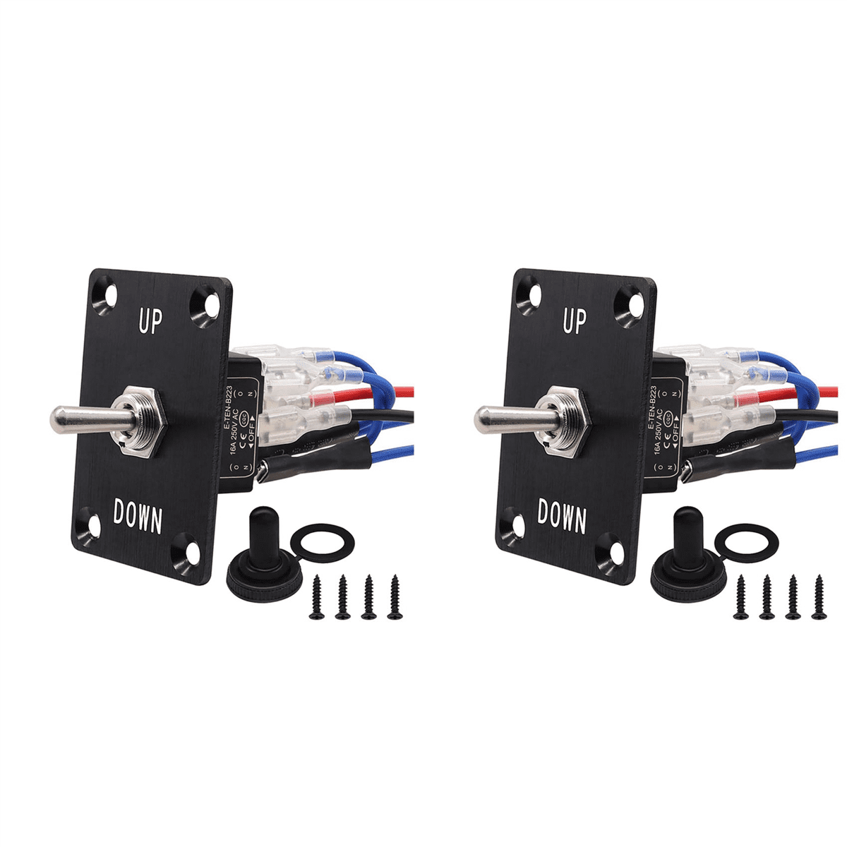 2X Rocker Toggle Switches Momentary 6 Pin 3 Position (ON)-Off-(ON)UP ...