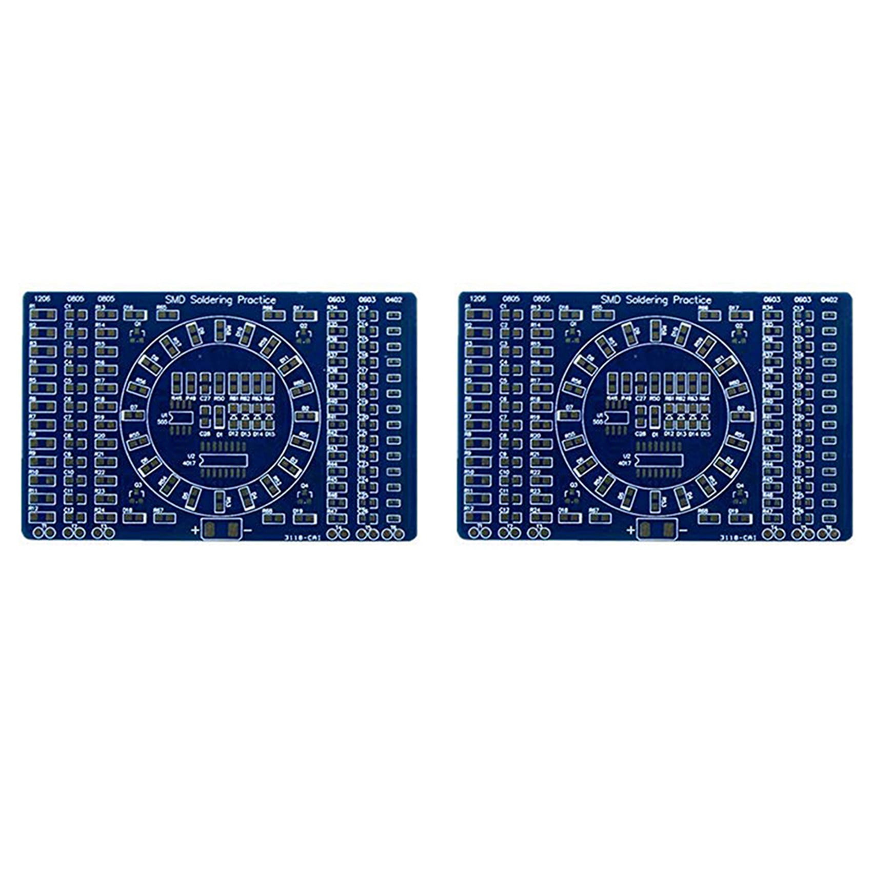 2X Rotating LED SMD NE555 Soldering Practice Board DIY Kit Fanny Skill ...