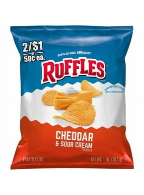 Cheddar and Sour Cream Ruffles in Chips - Walmart.com