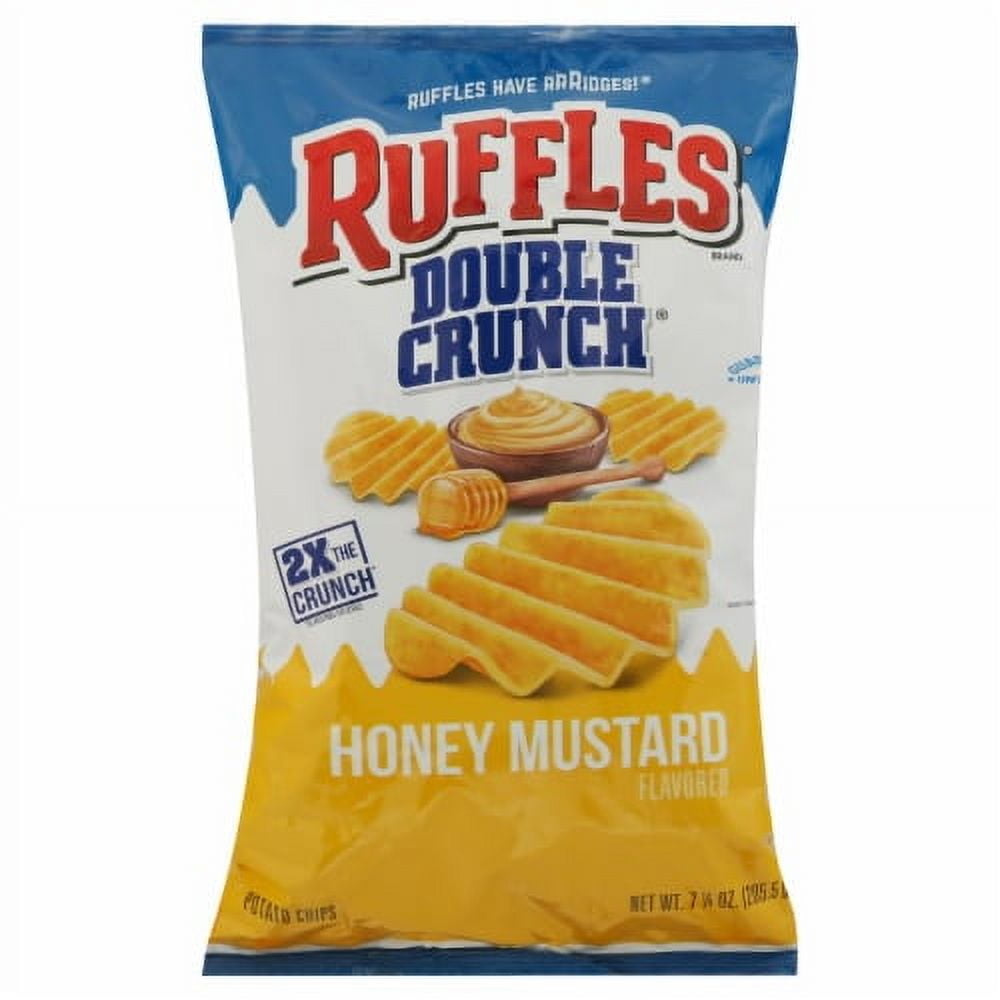 2X-Ruffles Double Crunch Honey Mustard Potato Chips - 7.25 oz - Walmart.com