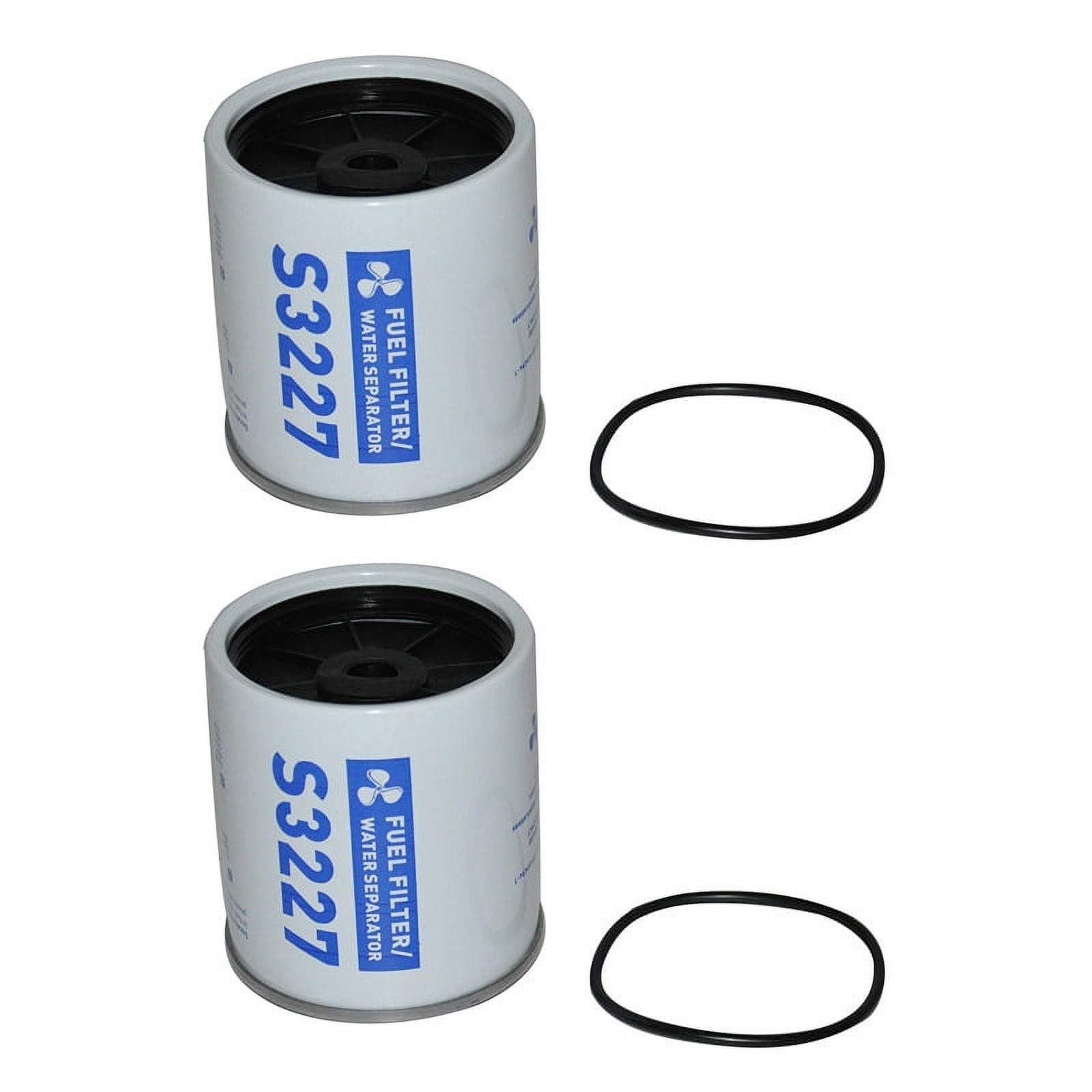 2X S3227 Outboard Marine Fuel Filter Elements Water Separator - Walmart.com