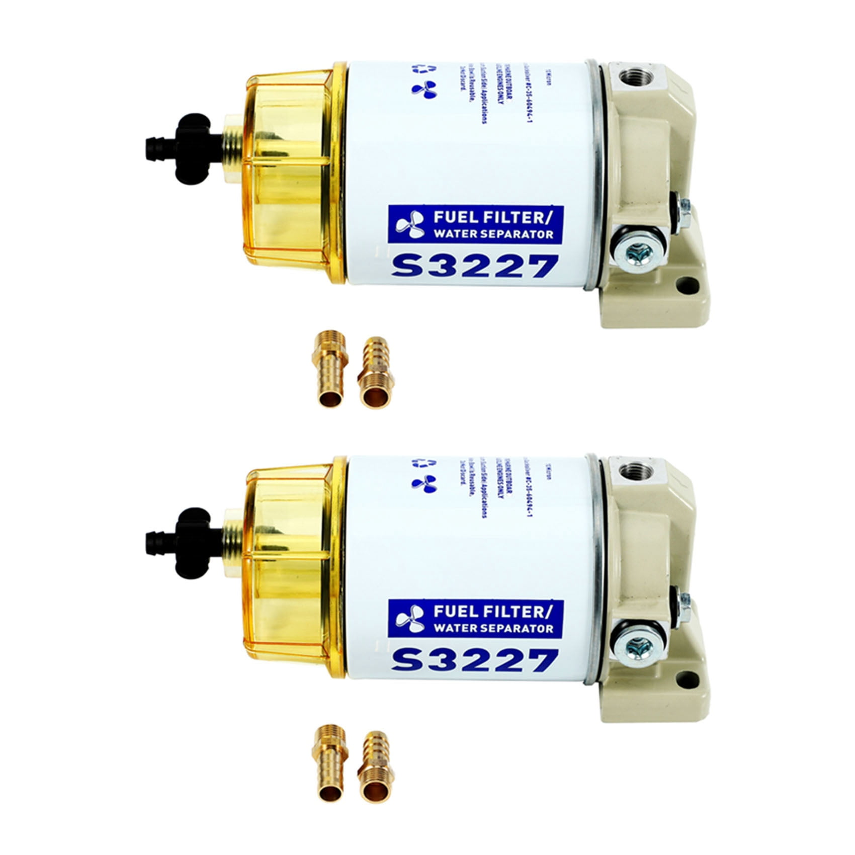 2X S3227 Outboard Marine Marine Fuel Filter Fuel Water Separator Filter ...