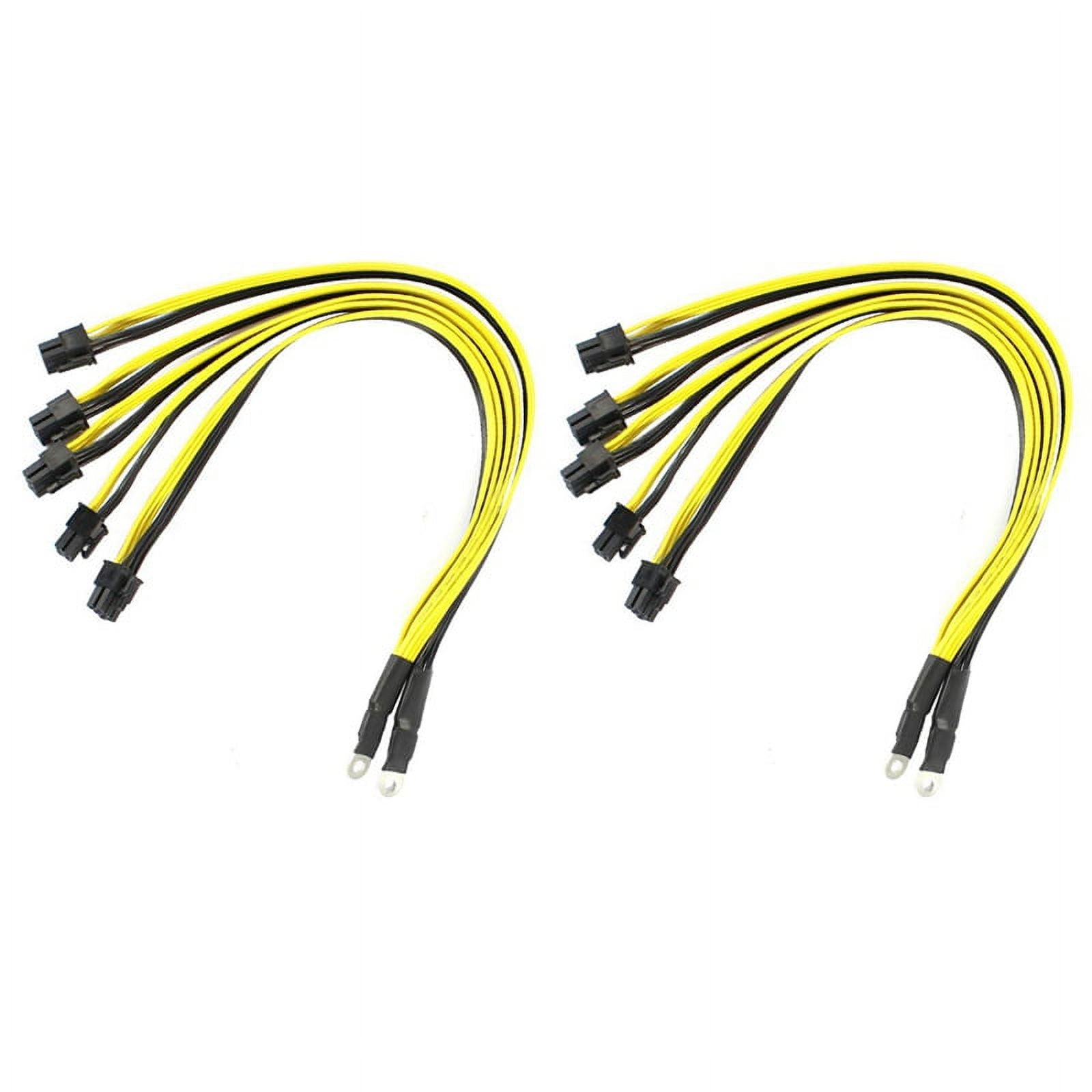 2X S7 S9 to 5X PCI-E PCIe 6Pin GPU Graphics Card Splitter Power Cable ...