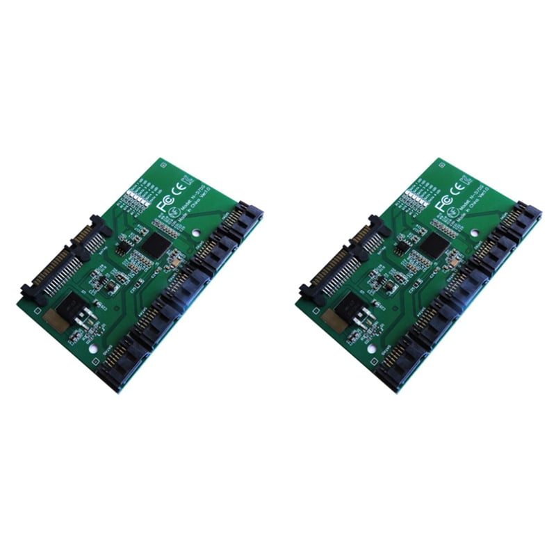 2X SATA Expansion Card 1 to 5 Port SATA3.0 Controller Motherboard ...