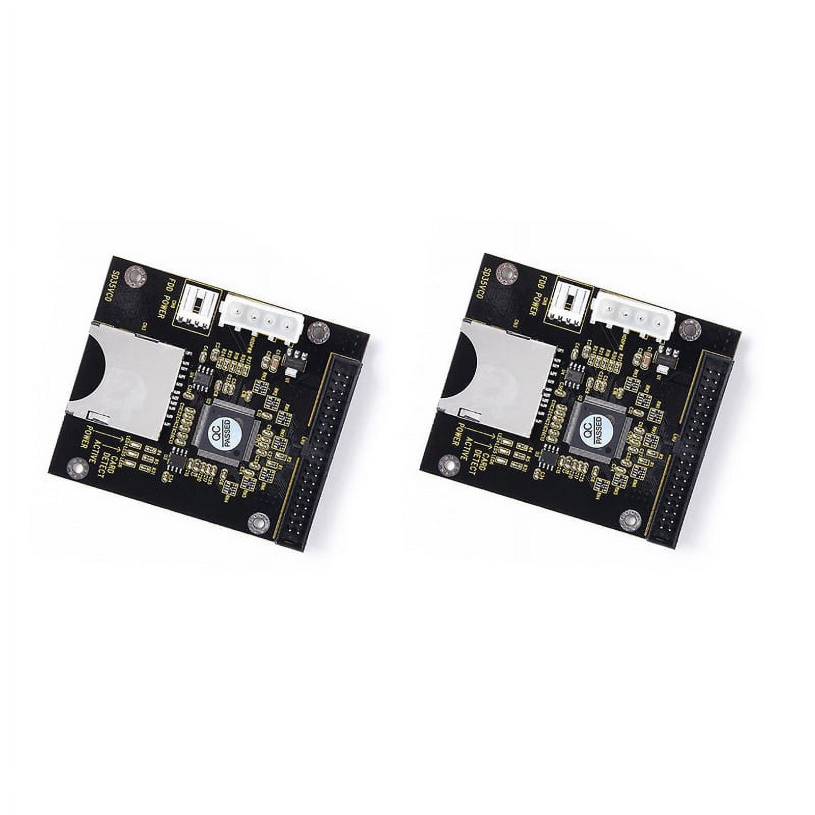 2X SD to 3.5 Inch IDE 40 Pin Converter Card IDE SD Card Adapter SSD ...