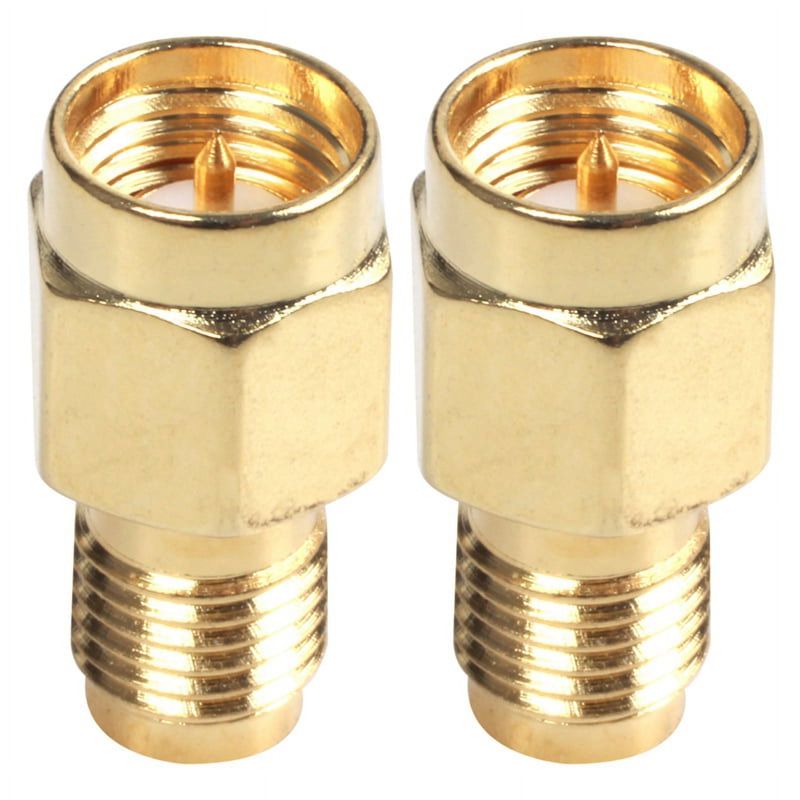 2X SMA Male Plug to RP-SMA Female RF Coax Adapter Connector - Walmart.com
