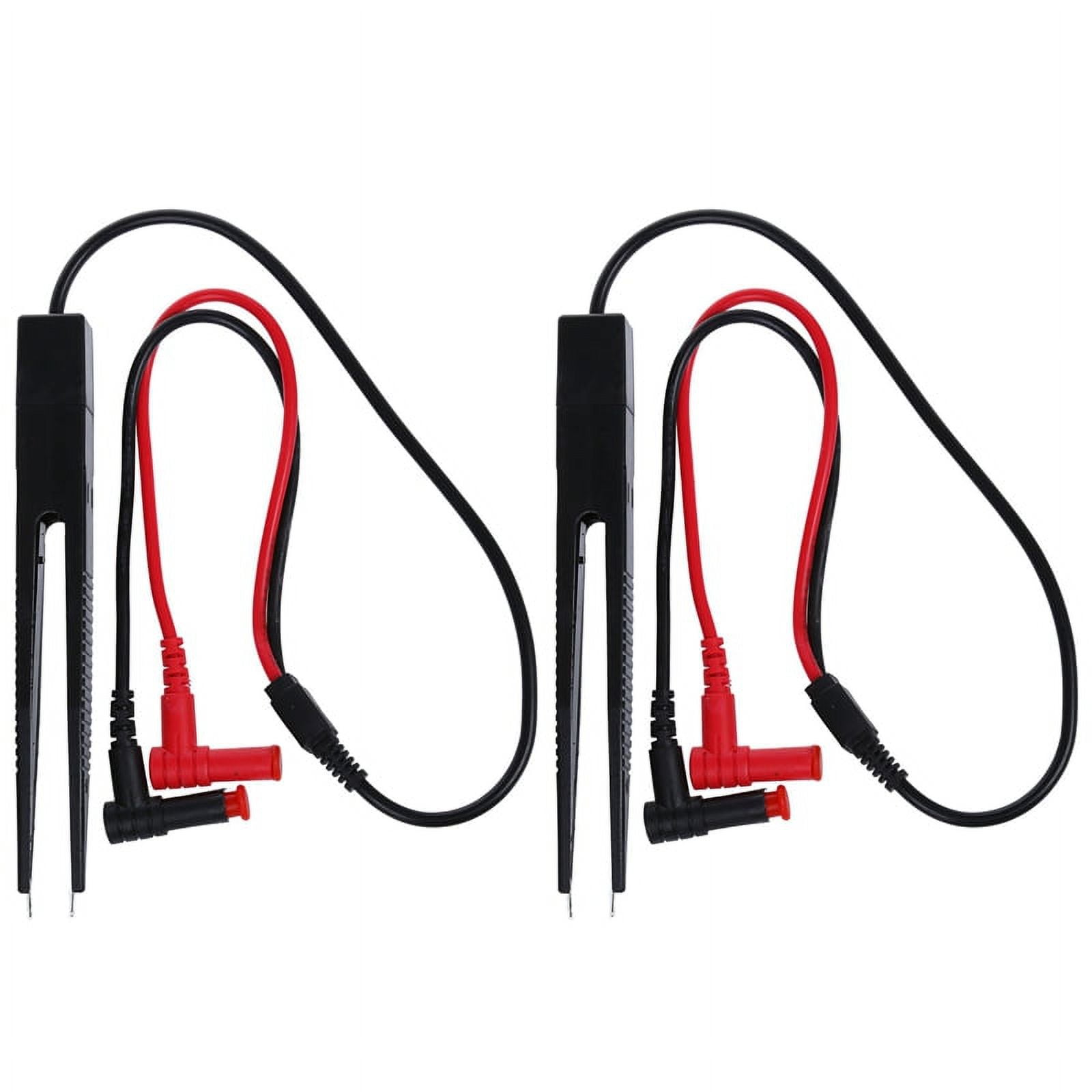 2X SMD Chip Test Clip Meter Lead Probe Multimeter Tweezer Capacitor ...
