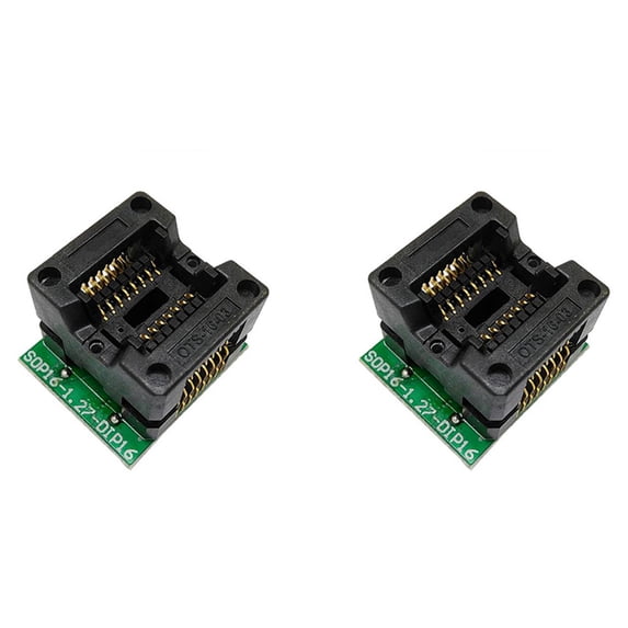 2X SOP16 TO DIP16 IC Programmer Adapter Socket 150Mil Chip Programmer ...