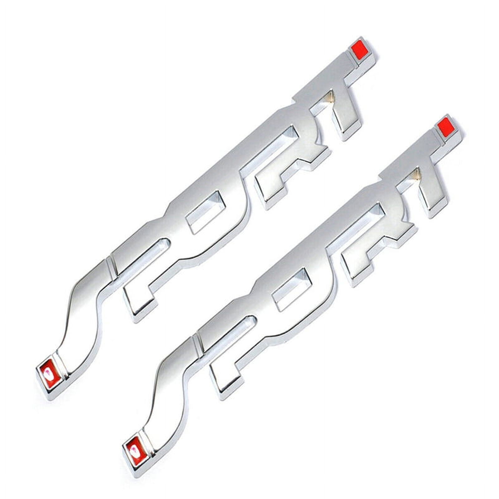 2X SPORT Logo Emblem Car Trunk Badge 3D Sticker Metal Decal Accessory ...