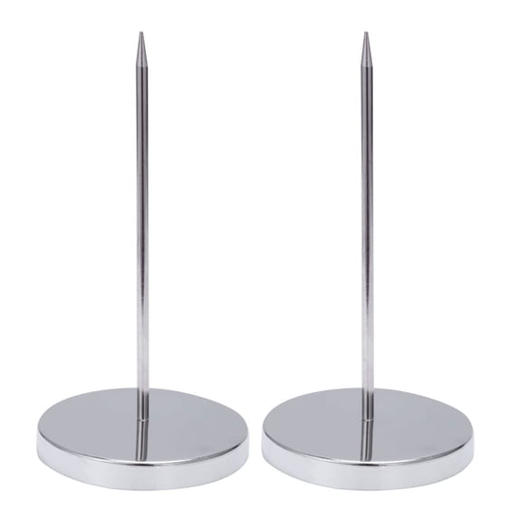 2X Safe Memo Holder Spike Stick for Bill Receipt Note Paper Order ...