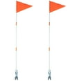2X Safety Flag 4' Bike Flags with Pole Safety Fiberglass Pole ATV Flag ...