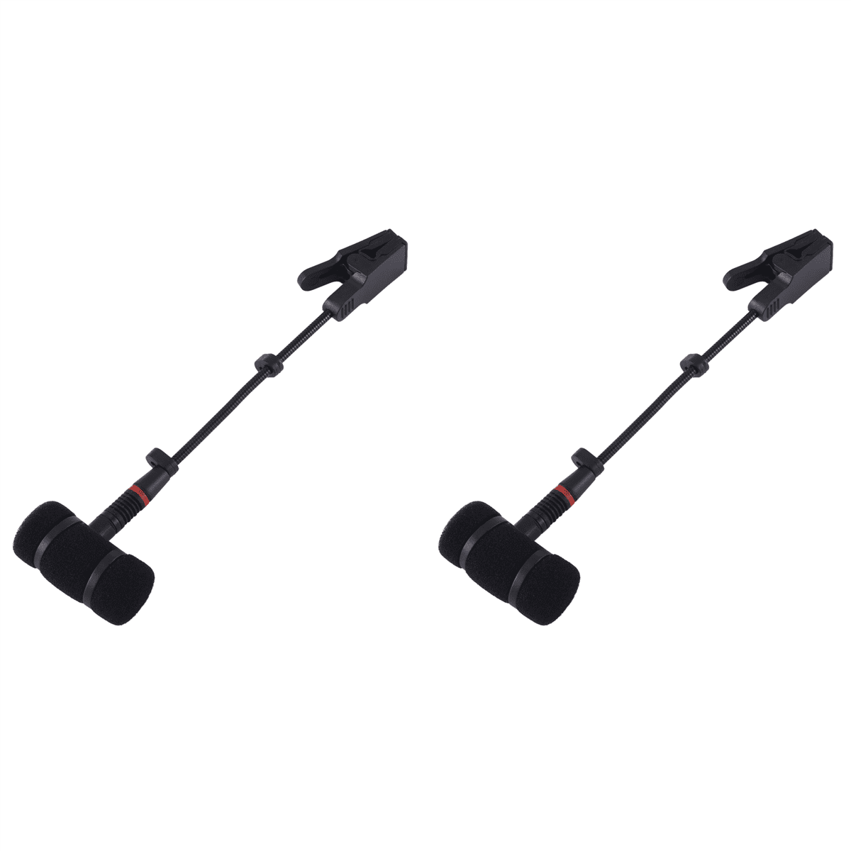 2X Saxophone Microphone Holder for Wind Instrument Mic Mount Stand Mini ...