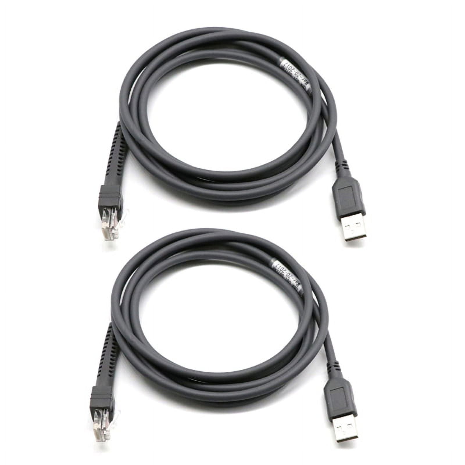 2X Scanner Data Cable LS2208 AP LS4208 DS9208 Barcode USB Port ...