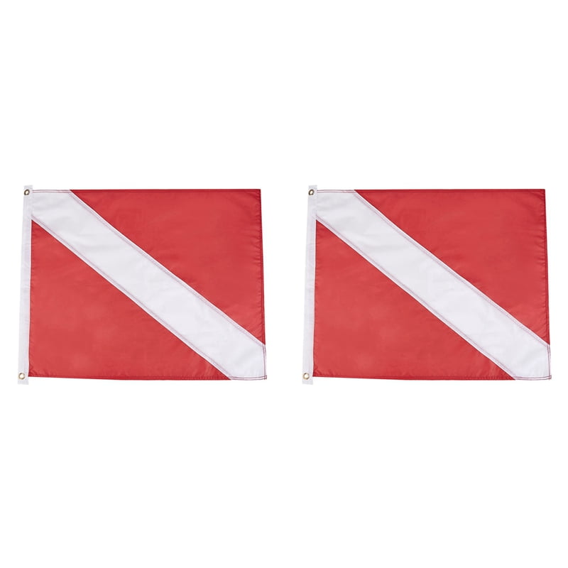 2X Scuba Diving Flag Boat Signal Flag Snorkeling Boat Signal Floater ...