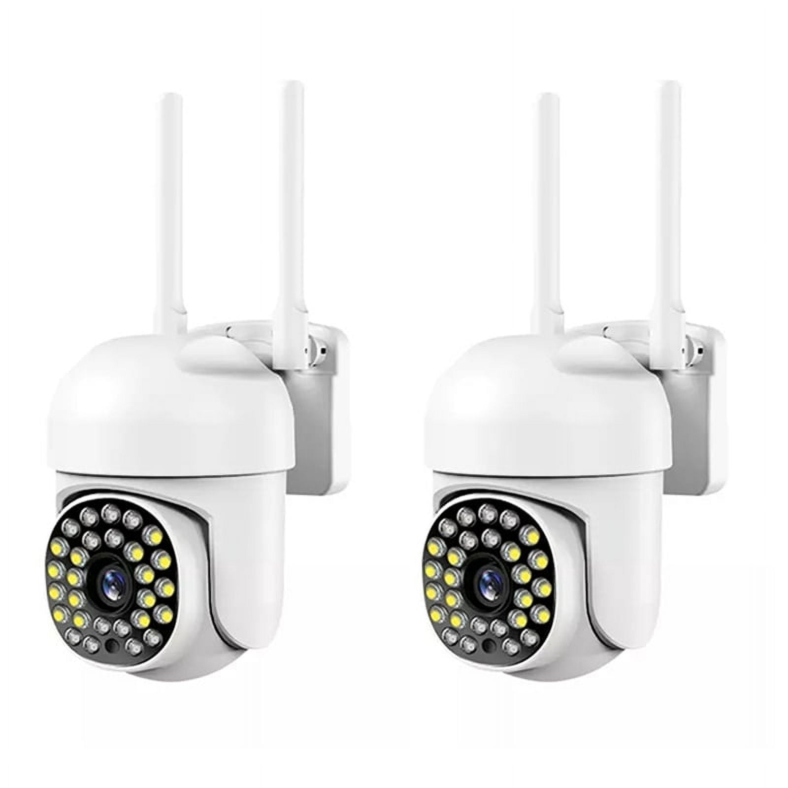2X Security Camera with Spotlights Color Night Vision Wired ...