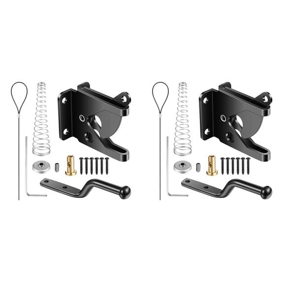 2X Self-Locking Gate Carbon Steel Post Mounted Fence Gate Heavy Duty ...
