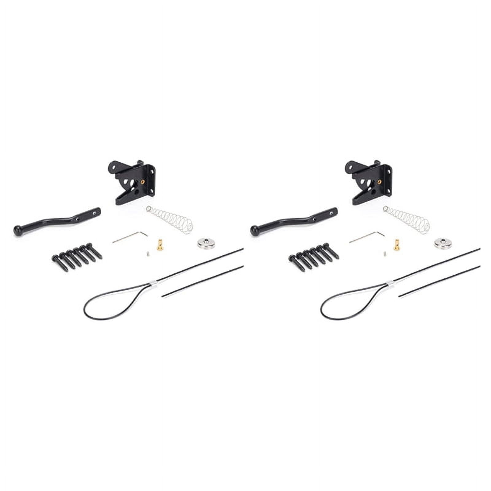 2X Self Locking Gate Latch for Wooden Fence Heavy Duty, Steel Spring ...
