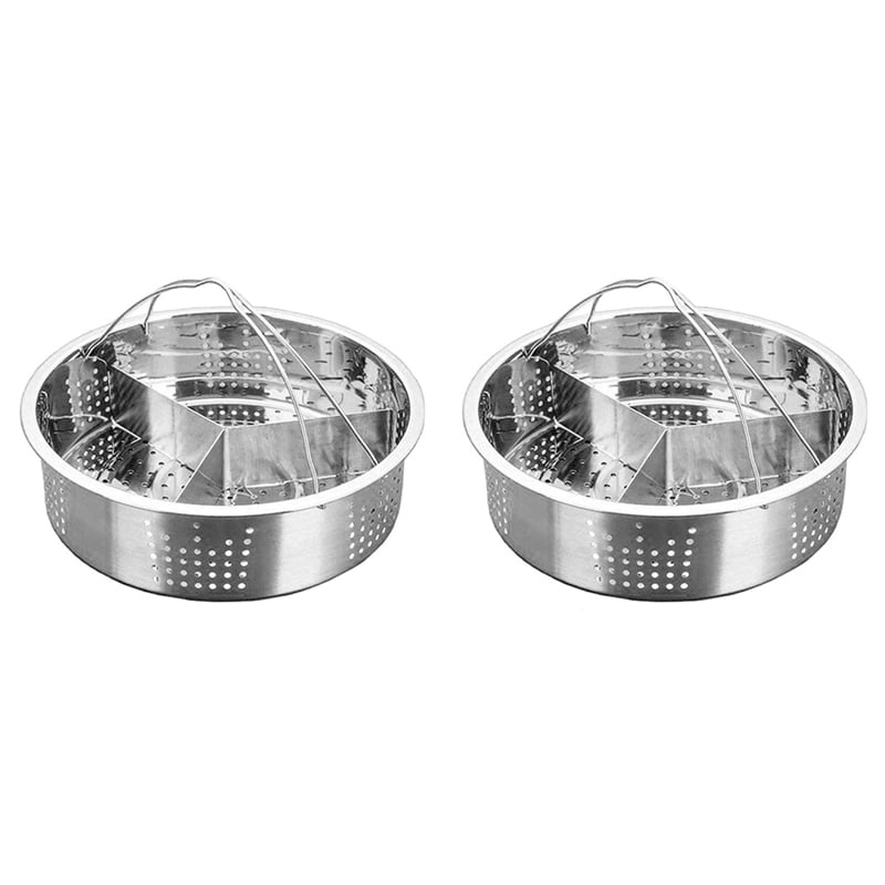 2X Separator Set Stainless Steel Steamer Basket Rack Accessories Fast ...