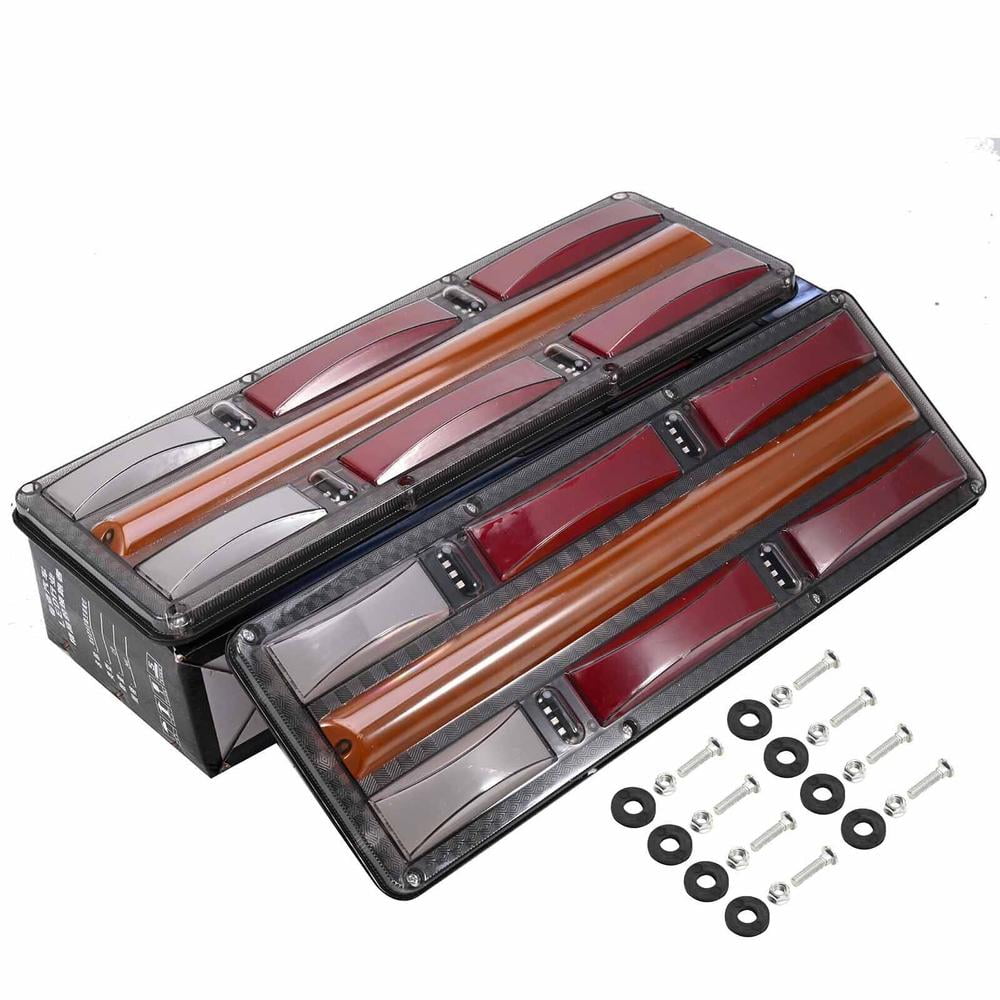 2X Sequential Indicator 26 LED Tail Lights Trailer Ute Caravan Truck ...