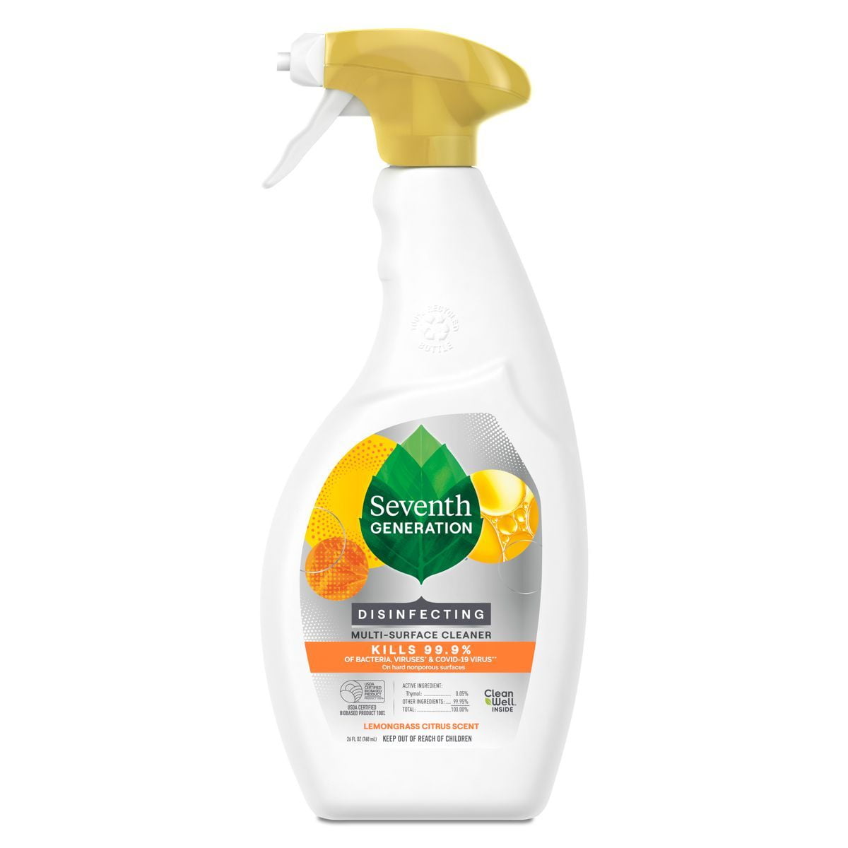 2X - Seventh Generation Lemongrass Citrus Disinfecting Multi-Surface ...