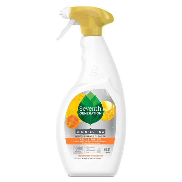 2X - Seventh Generation Lemongrass Citrus Disinfecting Multi-Surface ...