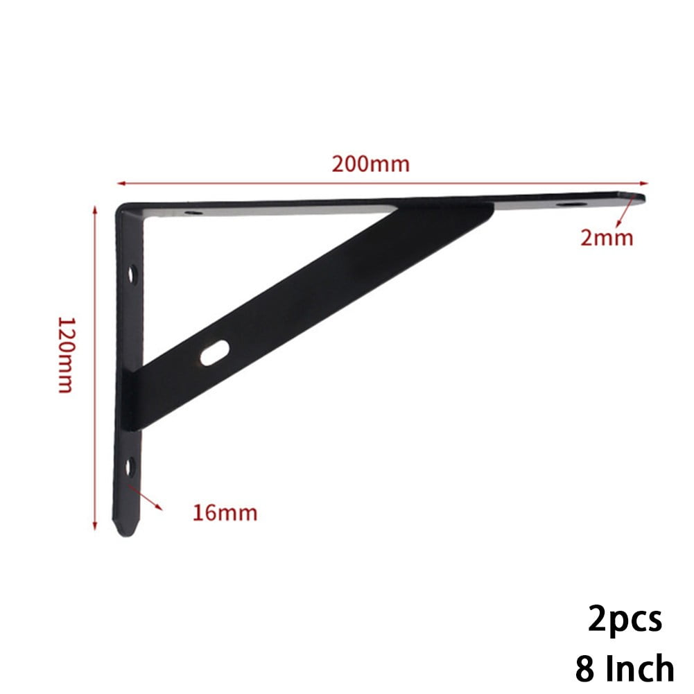2X Shelf Bracket Triangle Folding Angle Bracket Adjustable Support ...