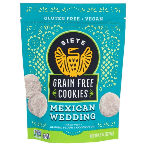 2X - Siete Mexican Wedding Grain Free Cookies 4.5 oz Package May Vary ...