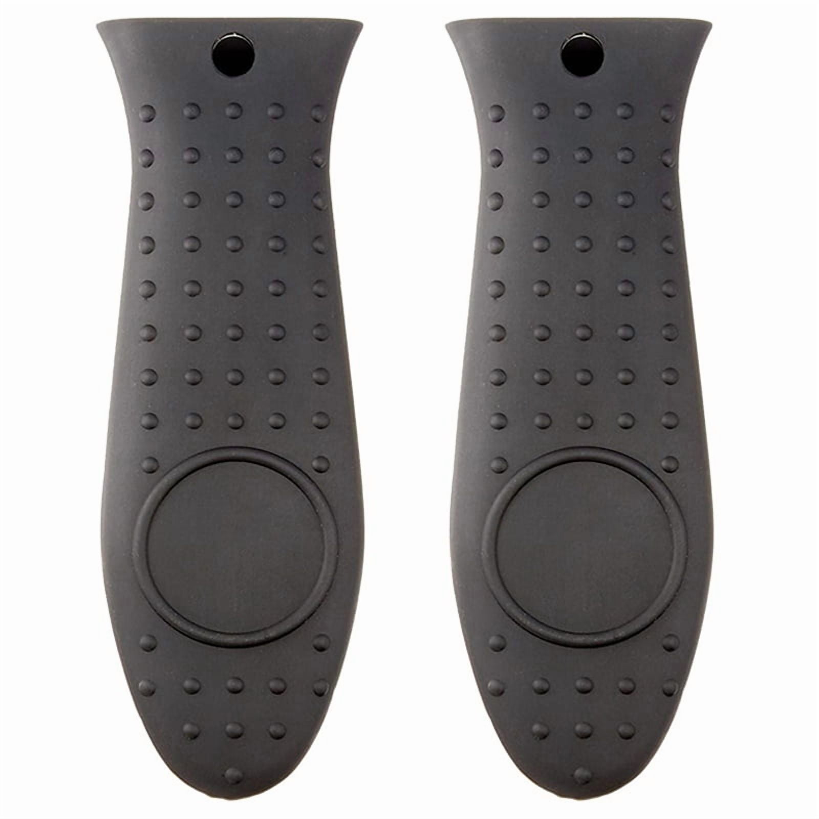 2X Silicone Hot Skillet Handle Cover Holder Black - Walmart.com