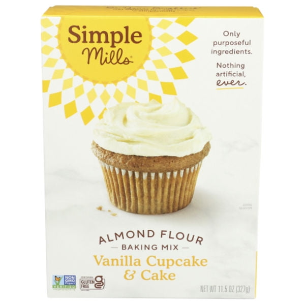 2X - Simple Mills Almond Flour Vanilla Cake Mix 11.5 oz Package May ...