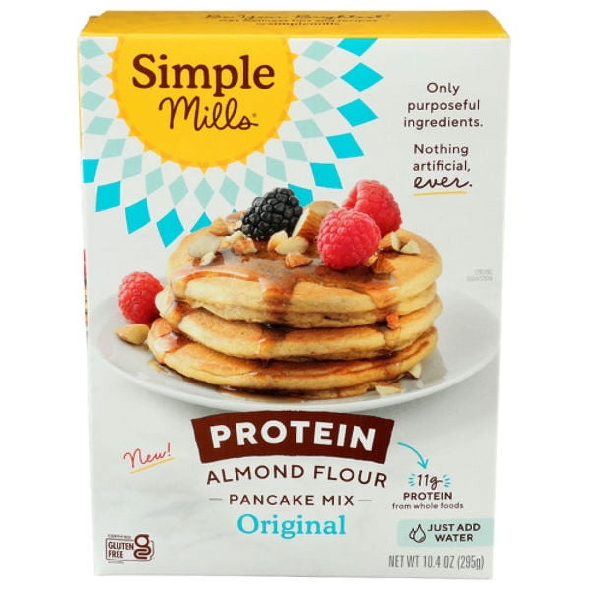 2X - Simple Mills Original Almond Flour Protein Pancake Mix 10.4 oz ...