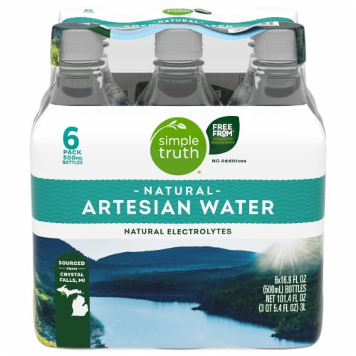 2X-Simple Truth Artesian Bottled Water - 16.9 fl oz - 6 bottles ...