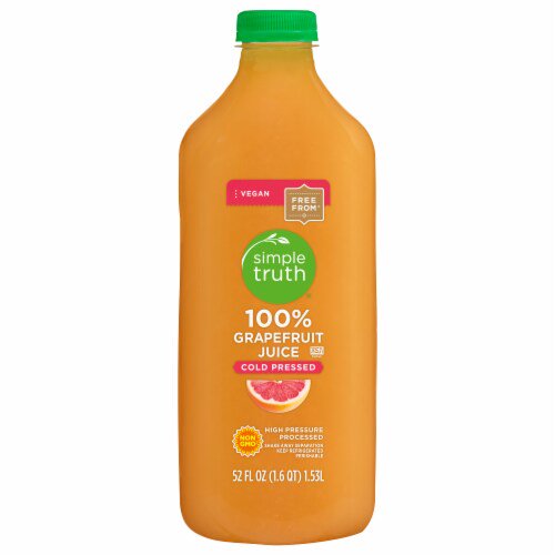2X - Simple Truth Grapefruit Juice 52 fl oz - Walmart.com