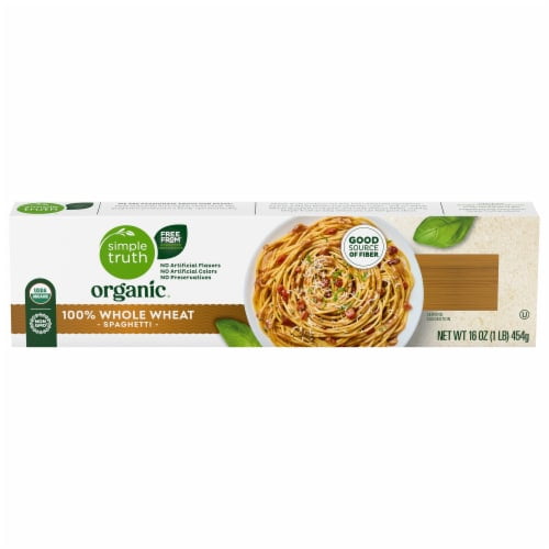 2X - Simple Truth Organic 100% Whole Wheat Spaghetti - Walmart.com