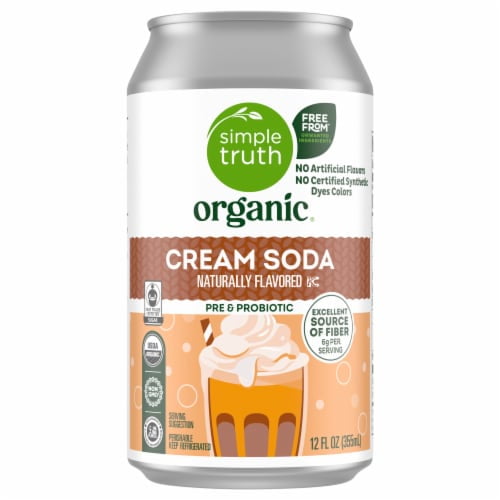 2X-Simple Truth Organic Cream Soda Probiotic Soda - 12 fl oz - Walmart.com