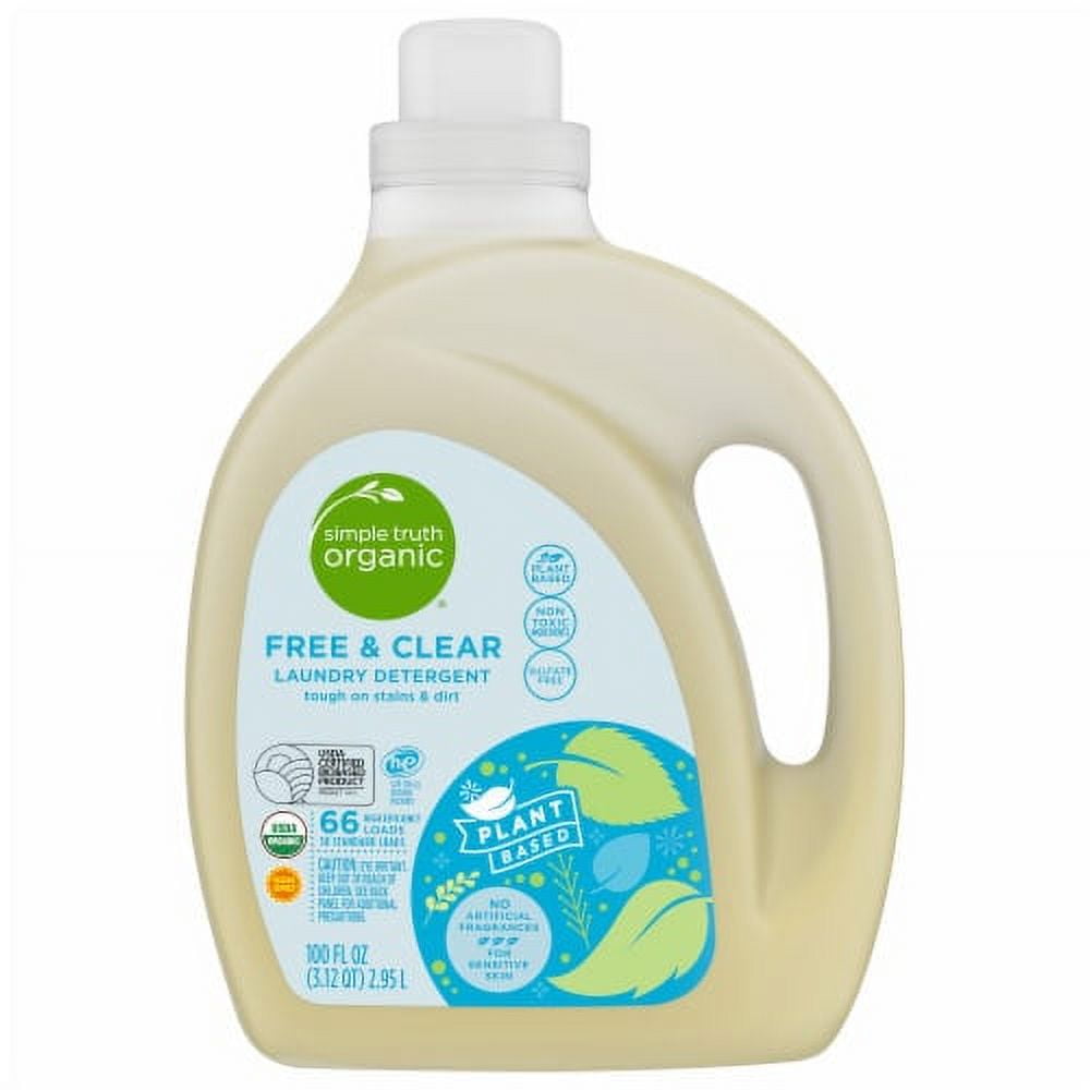 2X - Simple Truth Organic Free & Clear Liquid Laundry Detergent ...