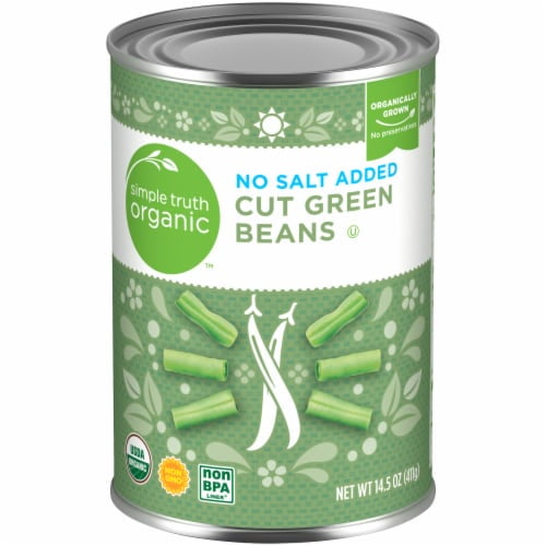 2X-Simple Truth Organic No Salt Added Cut Green Beans - 14.5 oz ...