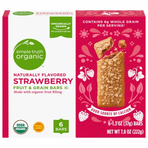 2X - Simple Truth Organic Strawberry Breakfast Bars 6 ct - Walmart.com