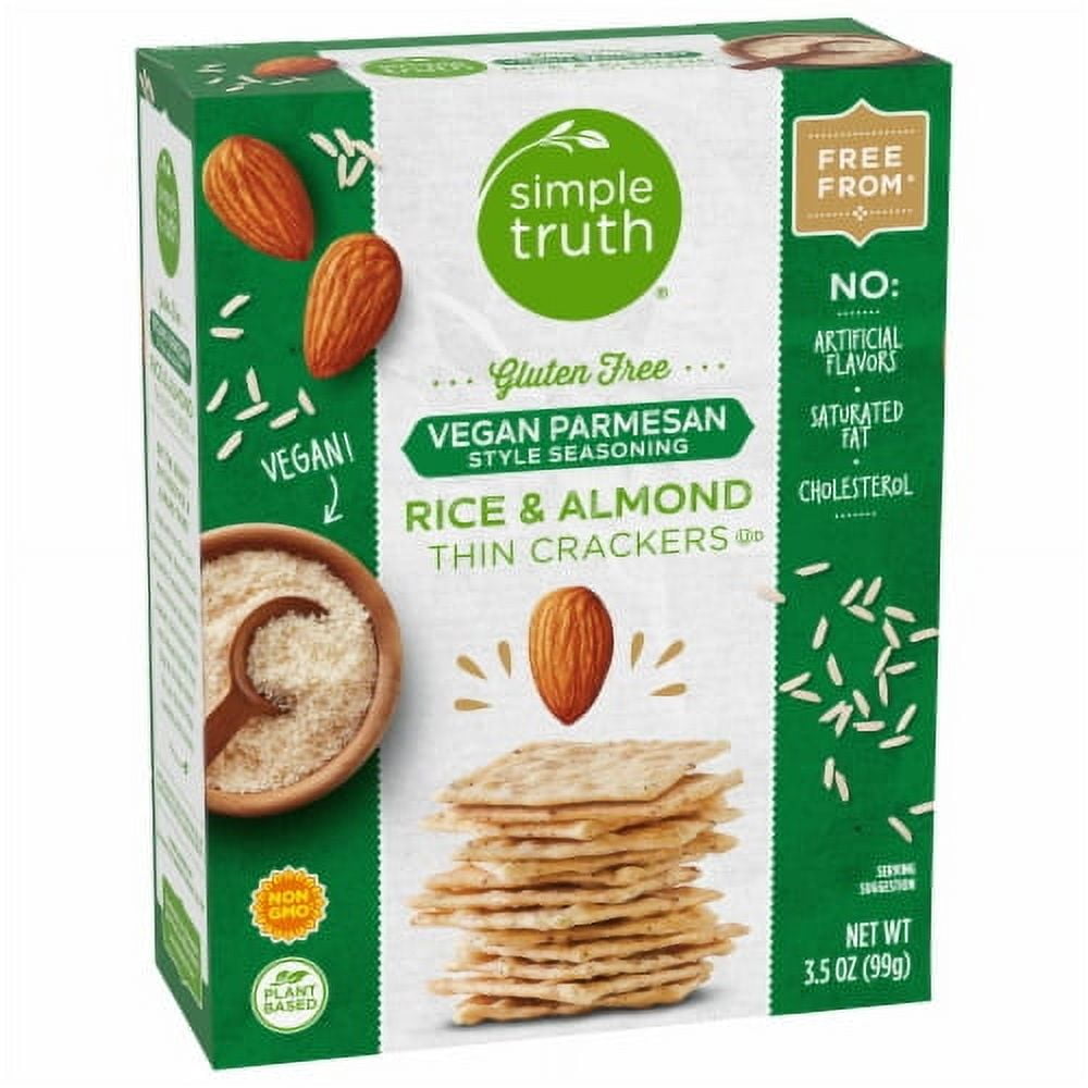 2X-Simple Truth Vegan Parmesan Rice & Almond Thin Crackers - 3.5 oz ...