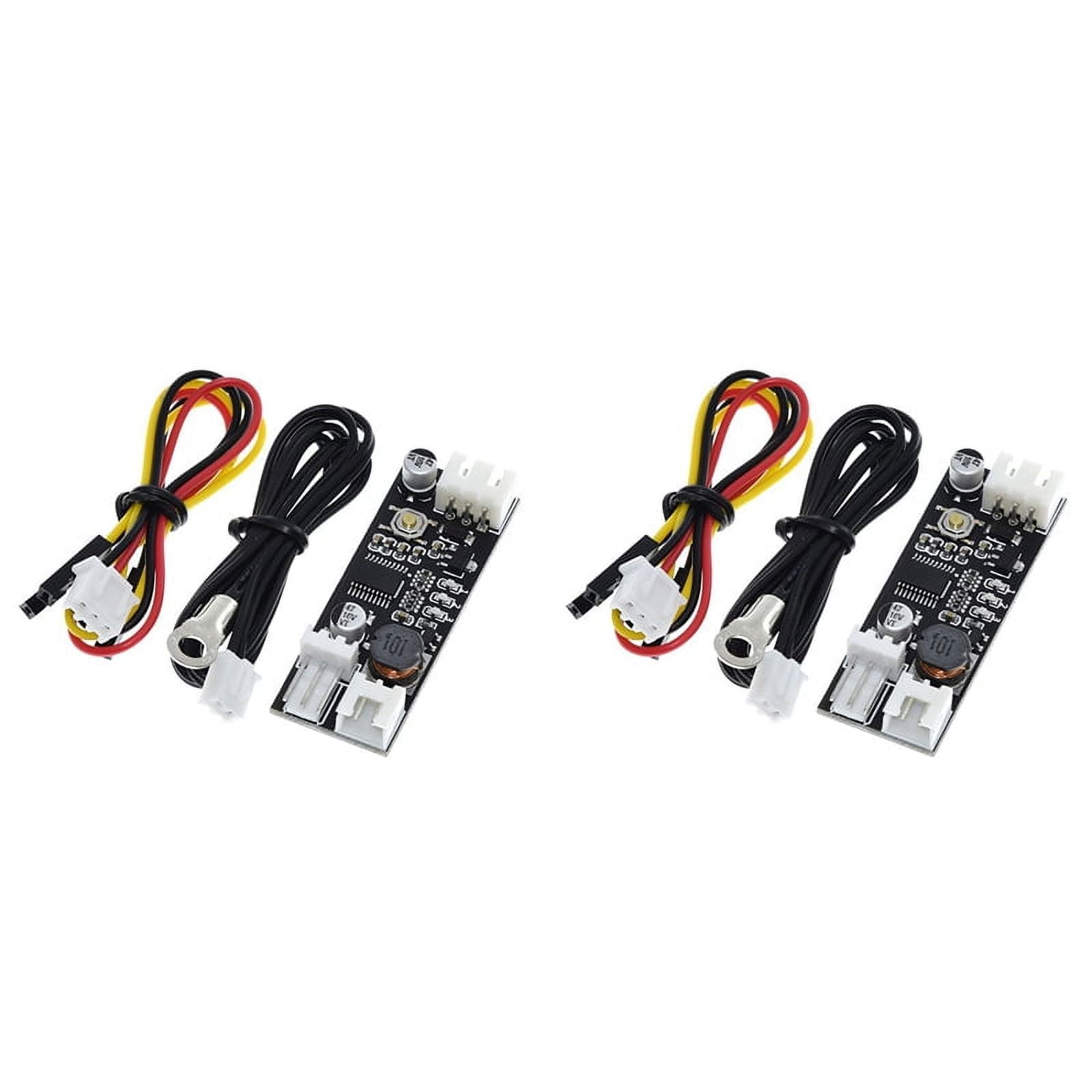 2X Single 12V 0.8A DC PWM 2-3 Wire Fan Temperature Control Speed ...