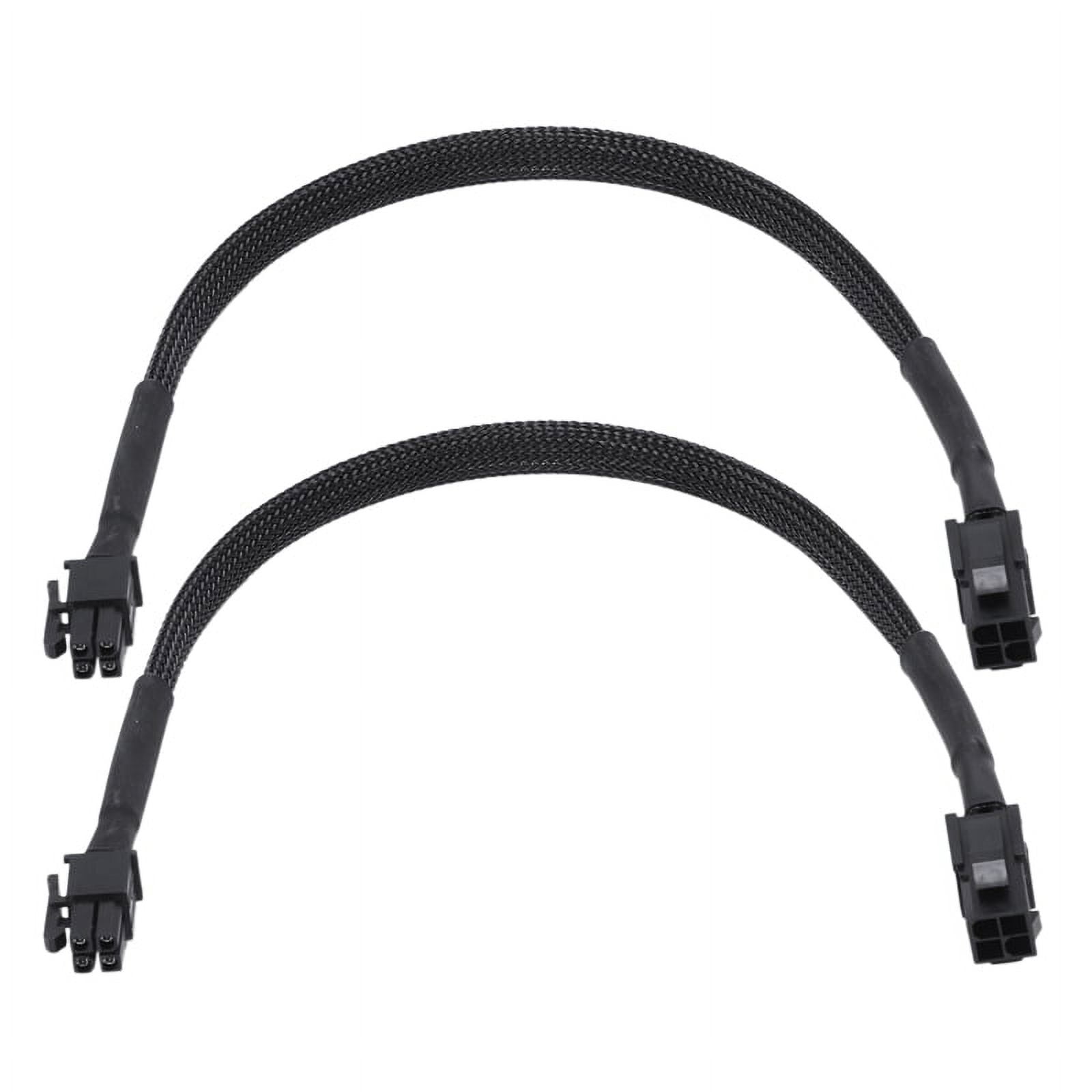 2X Sleeved ATX 4 Pin P4 Male to ATX P4 Female CPU Power Extension Cable ...