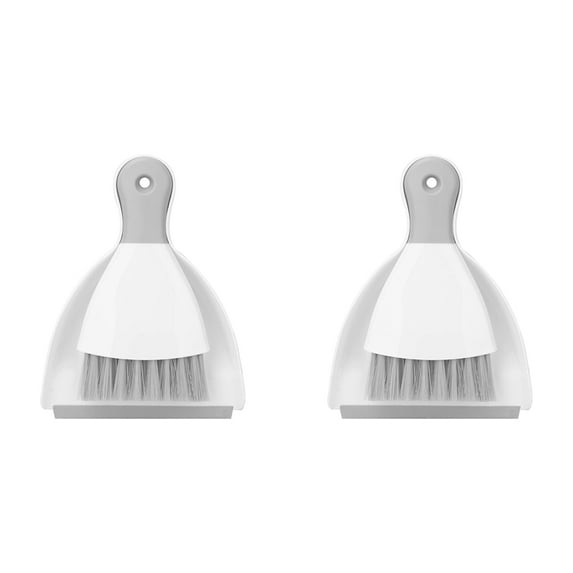 2X Small Broom and Dustpan Set,Mini Handheld Dust Pan with Cleaning ...