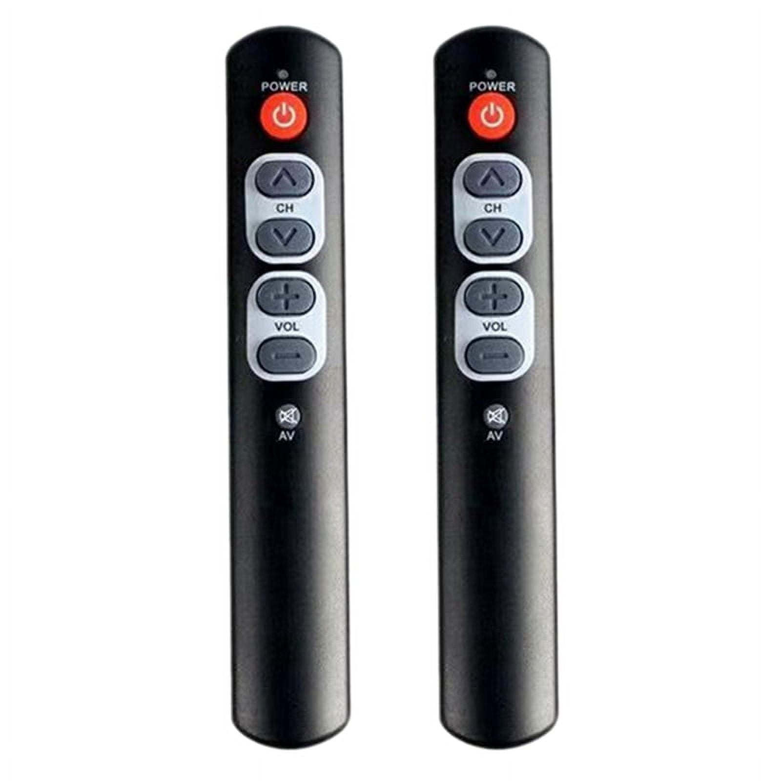 2X Smart Learning Remote Control TV Remote Control 6 Large Buttons for ...
