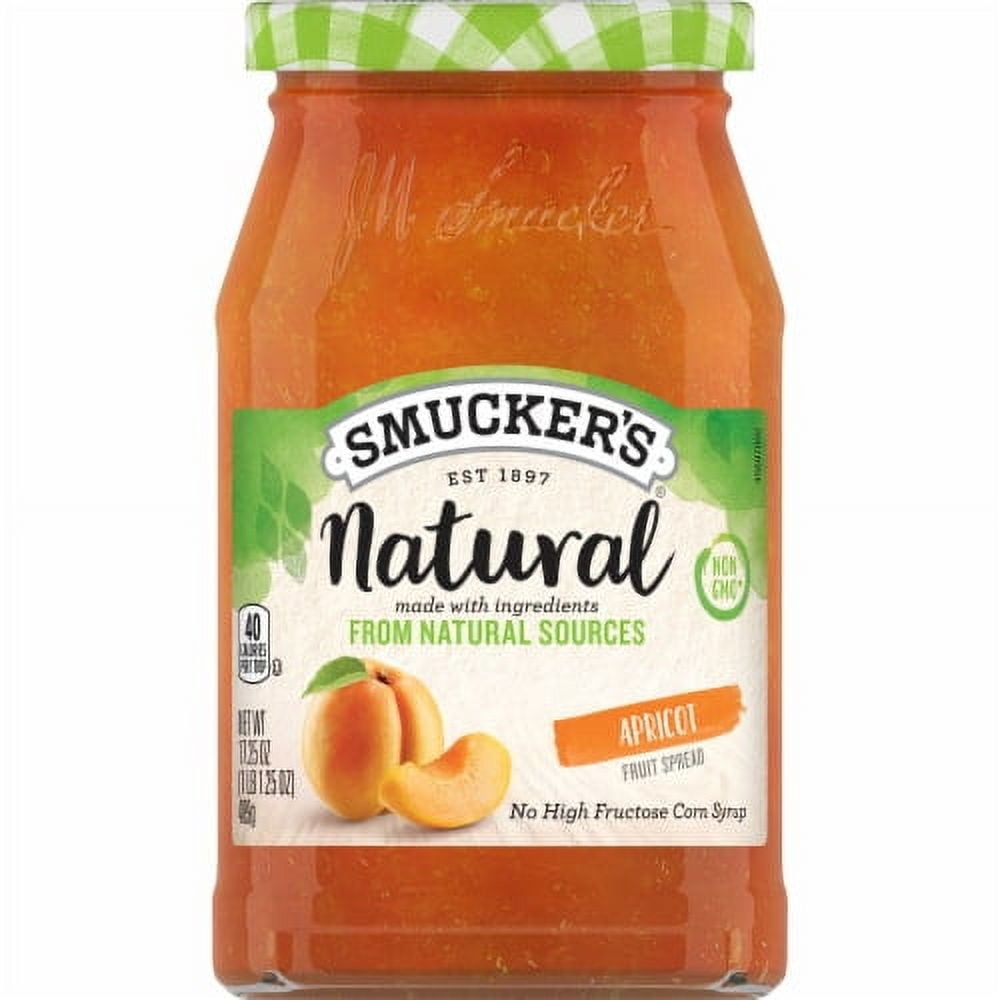 2X - Smucker's Natural Apricot Fruit Spread - Walmart.com