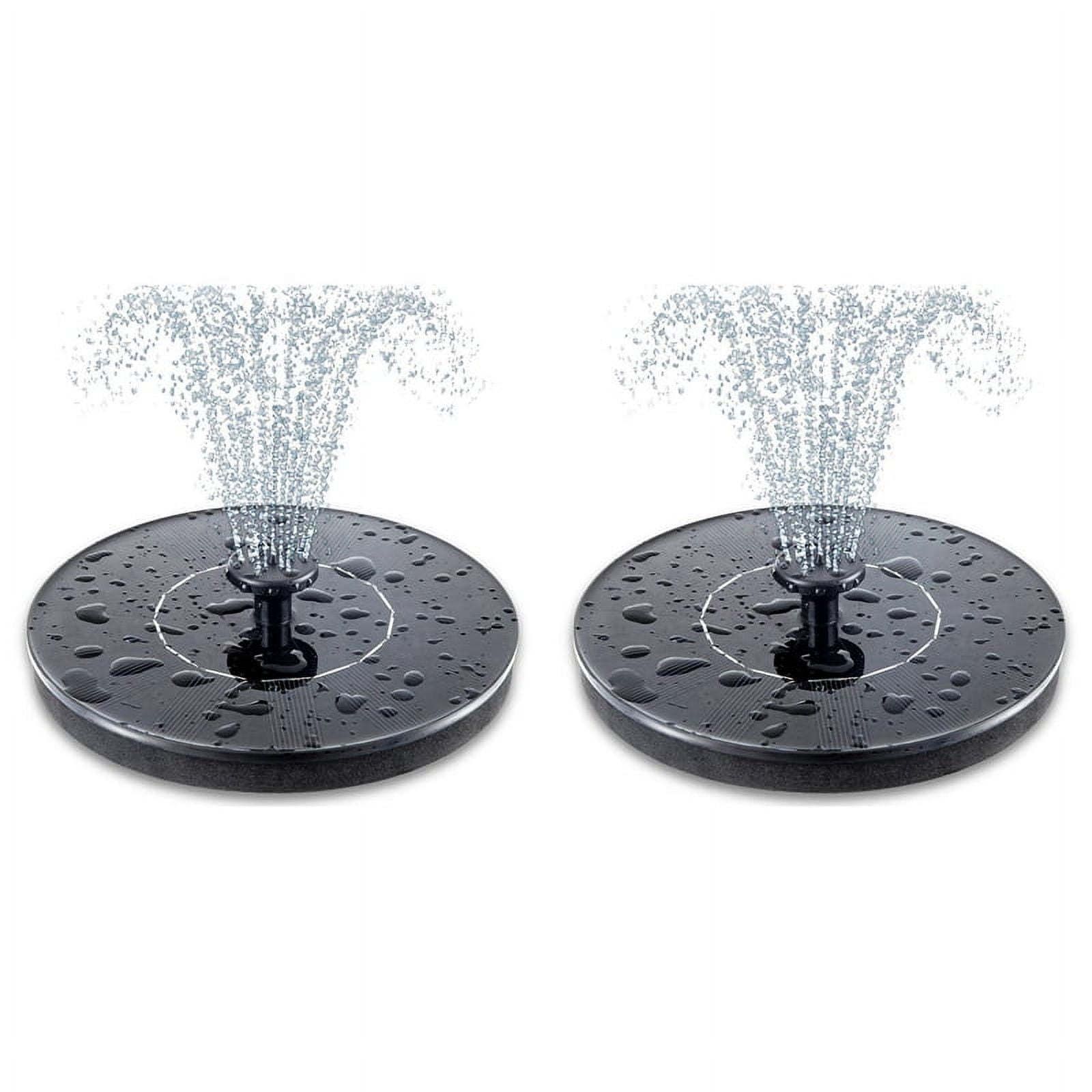 2X Solar Bird Bath Fountain Pump, 3.5W Floating Solar Powered Water ...